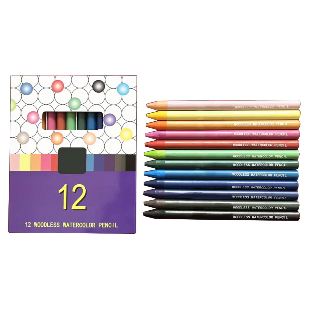 12 Color High-graded Colored Pencils Watercolor Pencils Christmas Gift ...