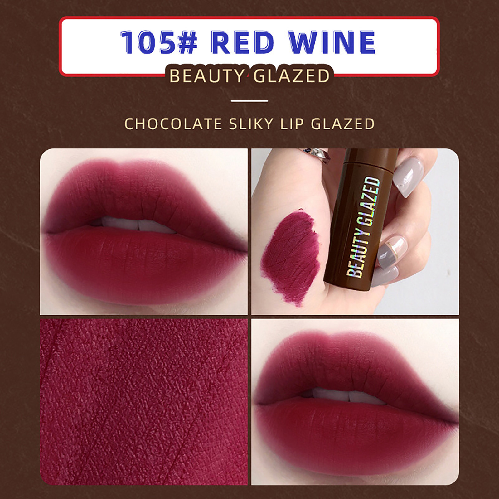 12 Colors Optional Velvet Mattes Soft Lip Glaze Moisturizing Easy To