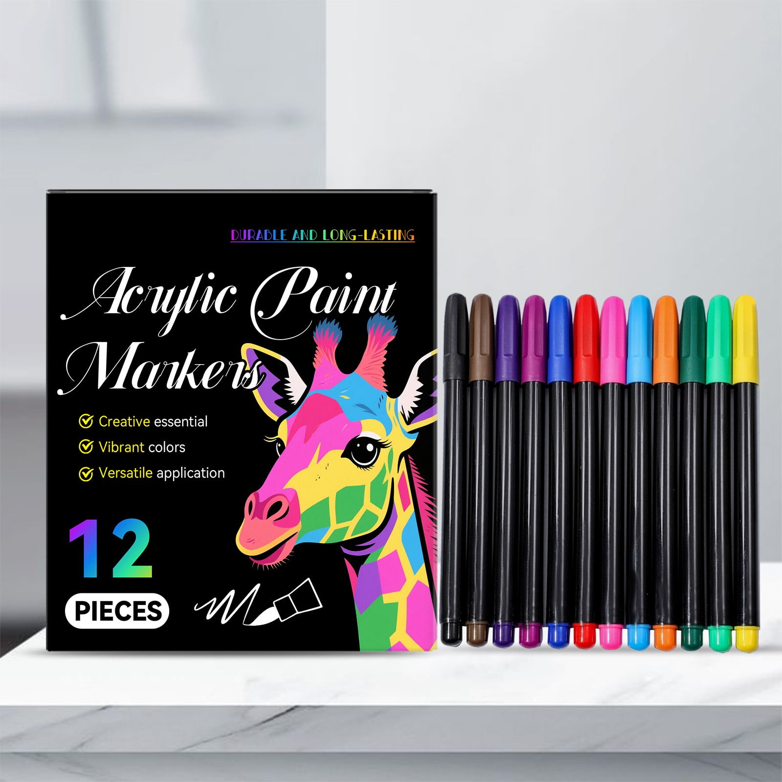 12-Color Marker Pens, Qiopertar Under $5 Twelve-color Marker Pens 10ml ...