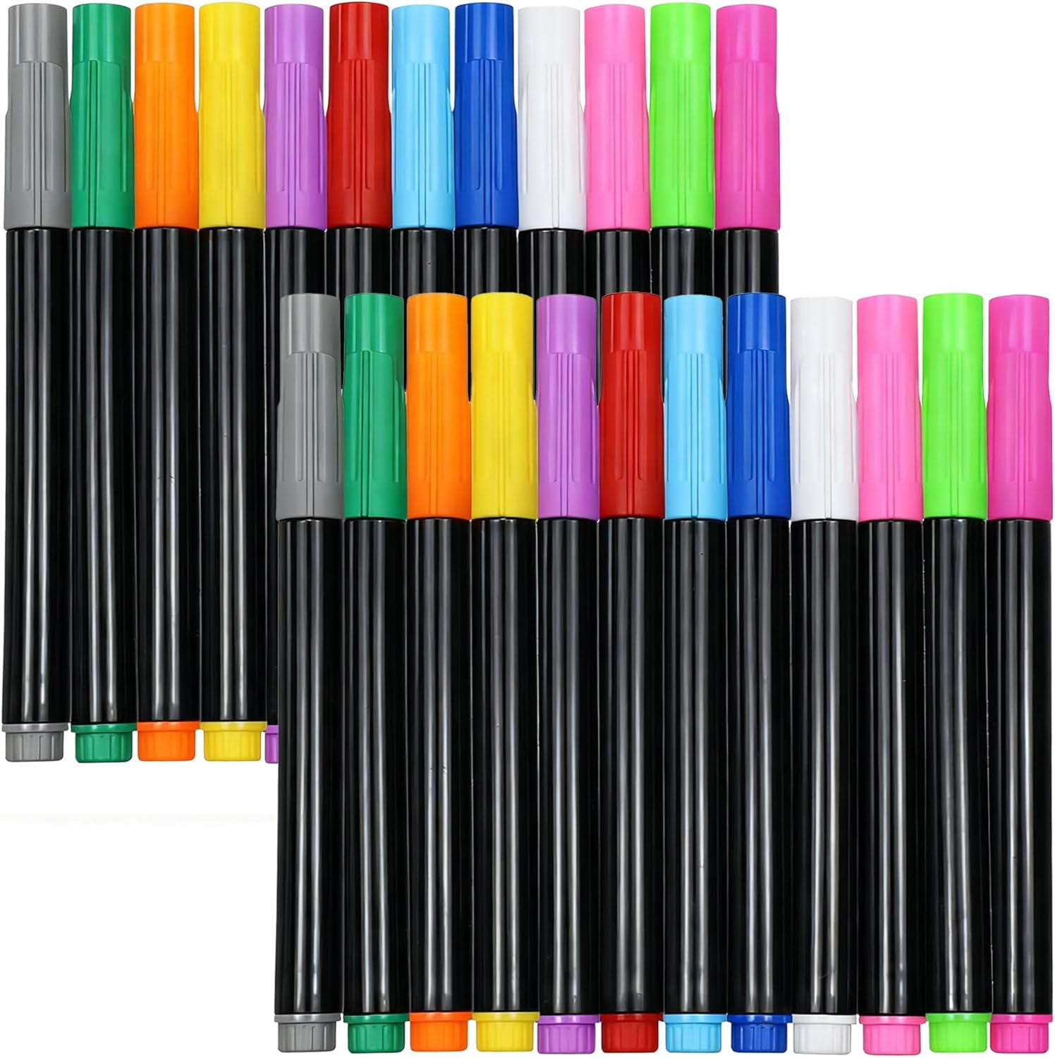 12-Color Markers for LED Note Board with Colors, Compatible with ...