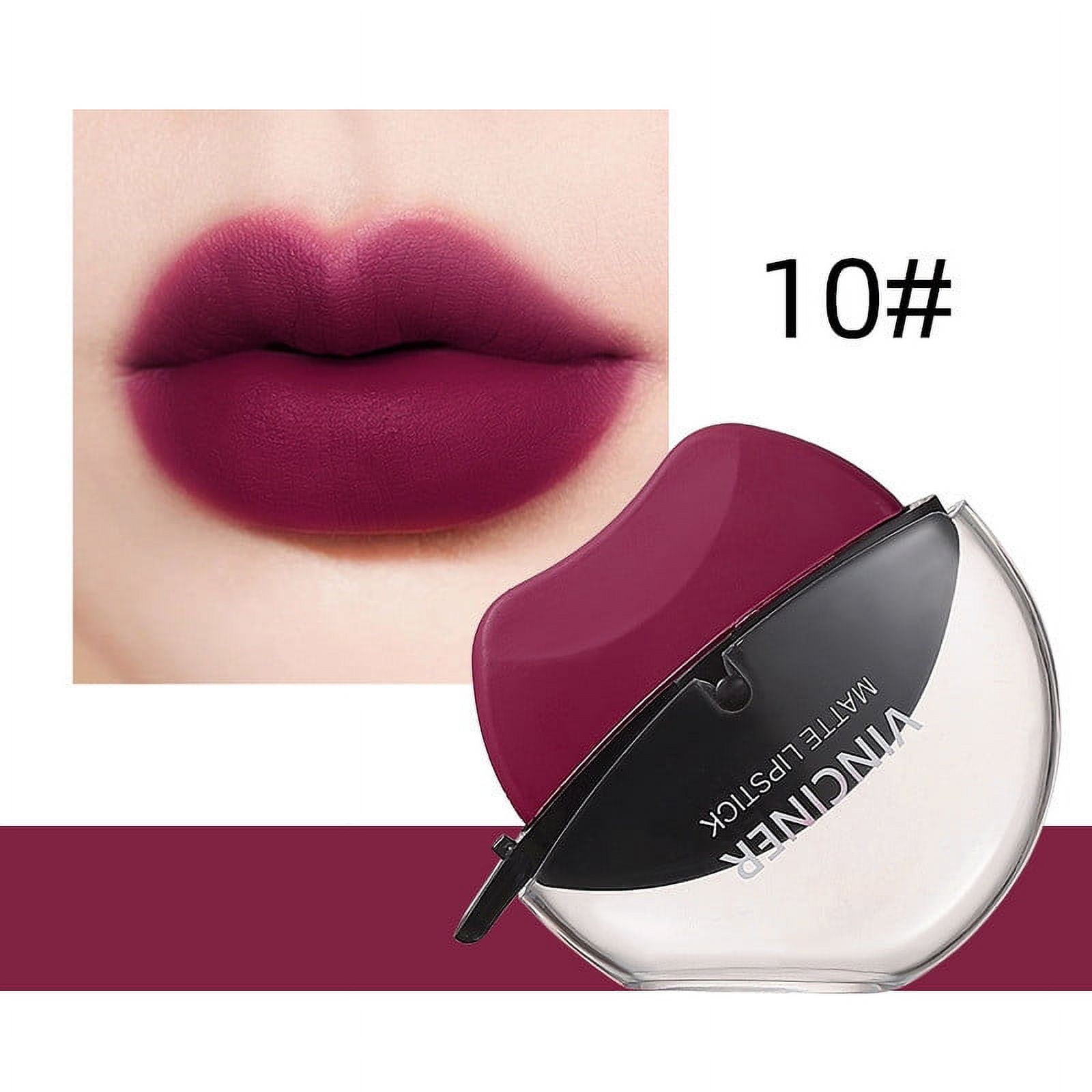 12-Color Matte Lipstick Set - Long Lasting High Pigment Velvet Lipstick ...