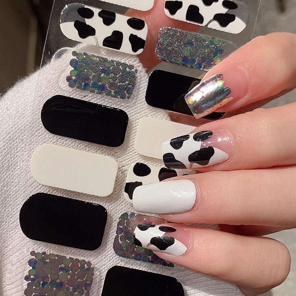 12 Color Nail Stickers - Easy DIY, High-Quality, Long-Lasting, Stylish ...