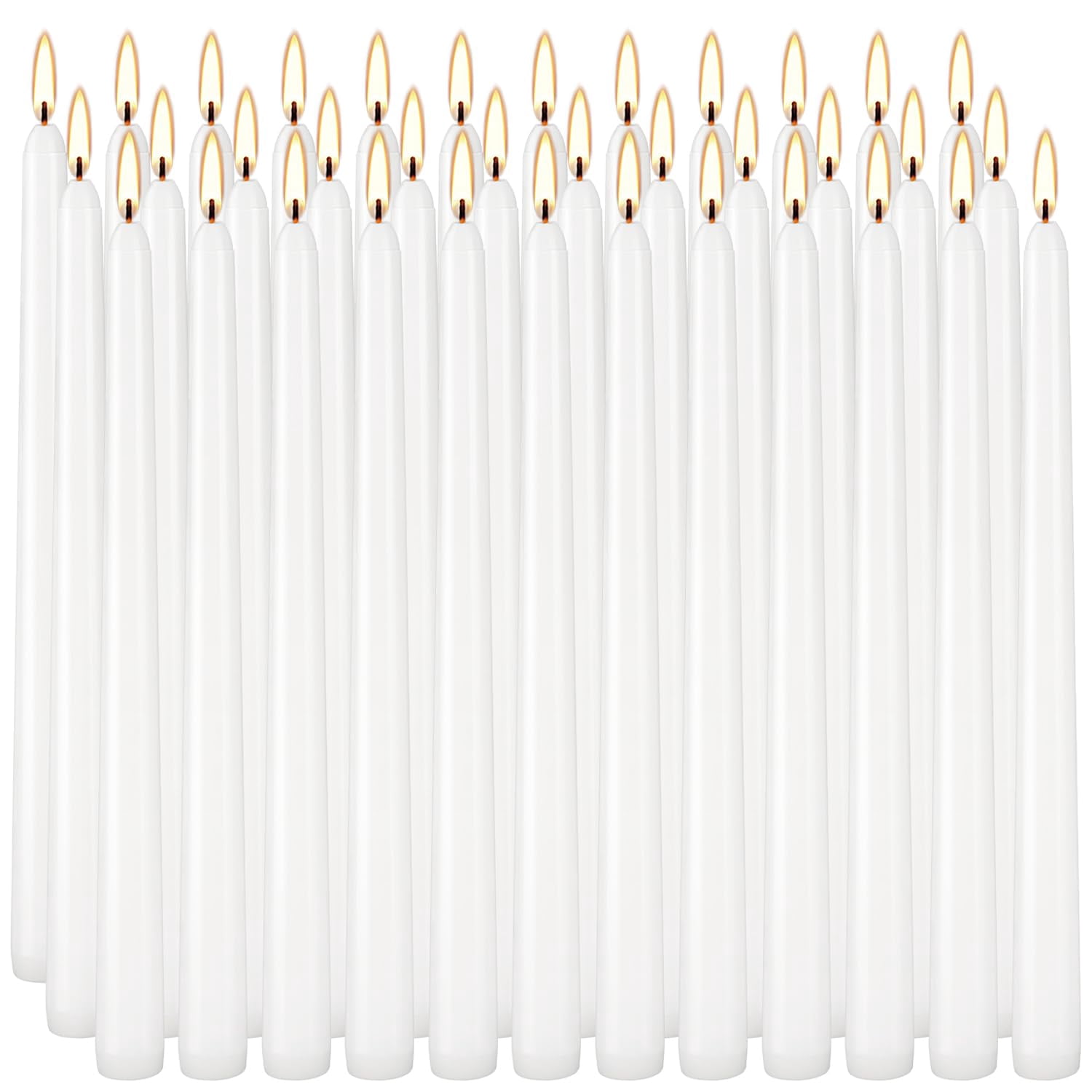 12-Color Spiral Taper Candles 10 Inch Dripless Long-Lasting Burn ...