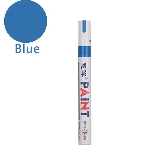 12 Color White Waterproof Rubber Permanent Paint Marker Pen Car Tyre ...