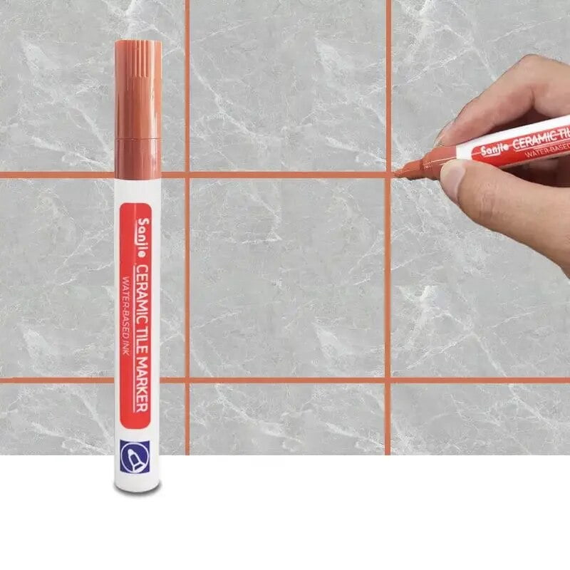 12 Color White Waterproof Tile Marker Grout Pen Wall Seam Pen For Tiles ...
