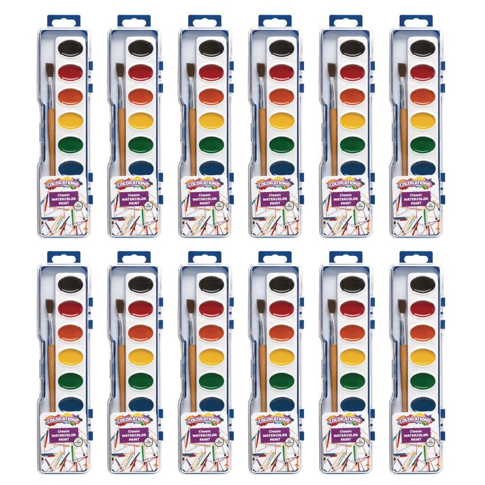 12 Colorations Regular Best Value Watercolor Paints, 8 Colors - Walmart.com