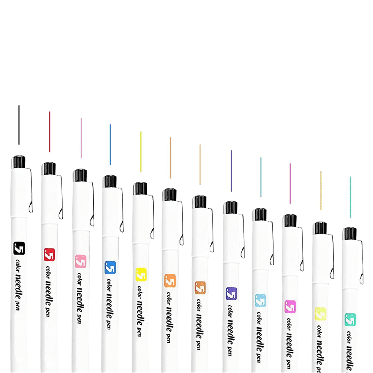 12 Colors 05 Micrometre Pen Set, Mini Fineliner Drawing Art Pens, Mini ...