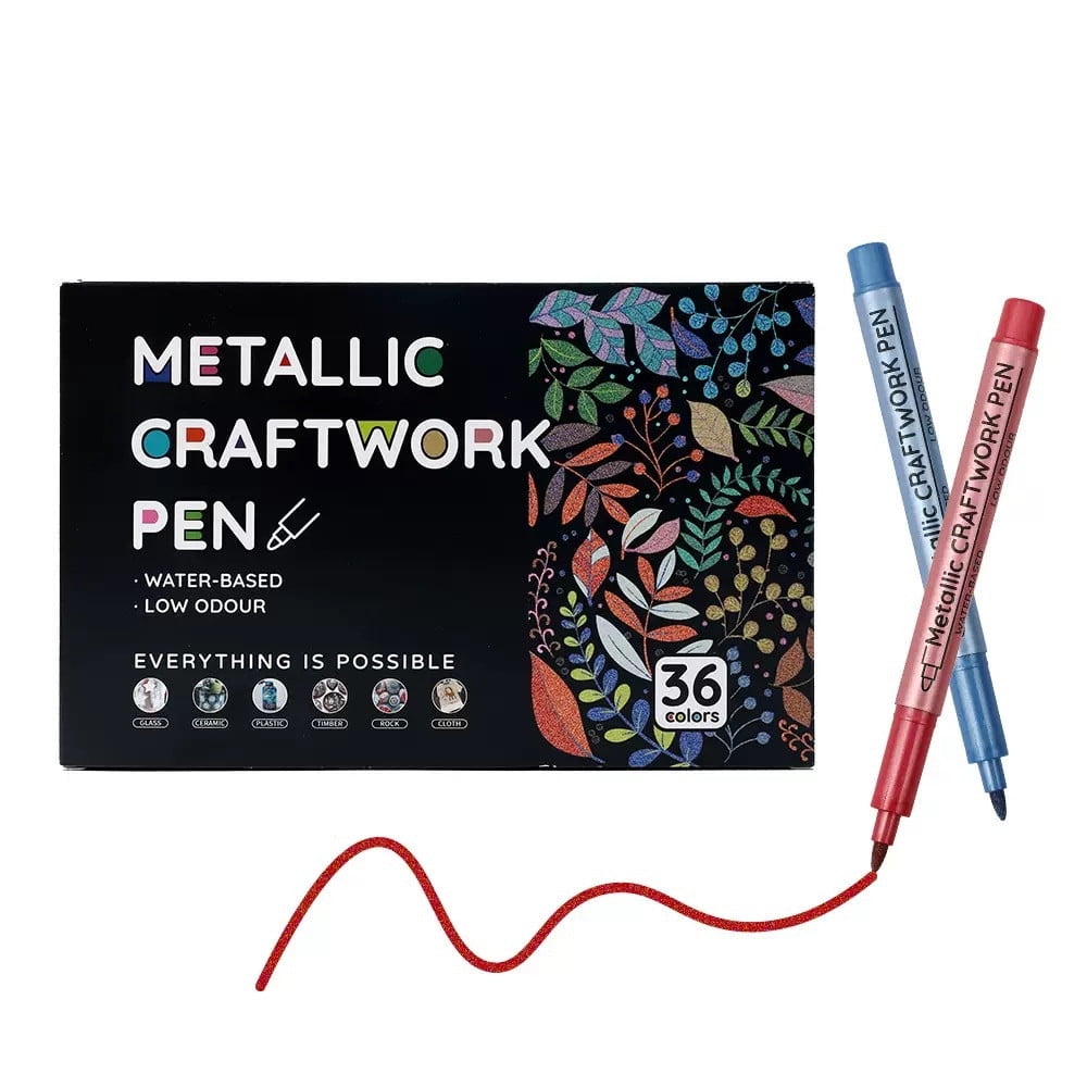 12 Colors Acrylic Paint Markers for Nail Art, Waterproof Opaque Pens ...