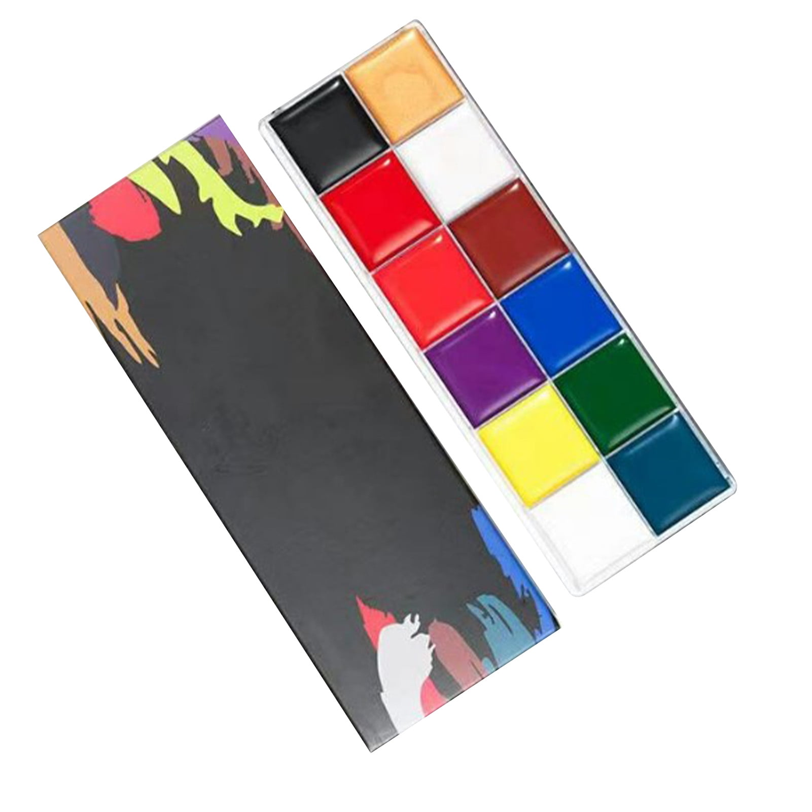 12 Colors Body Painting Palette Safe Face Body Paint Oil for Opera ...