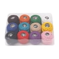 12 Colors Cotton Crochet Thread Assorted Color Embroidery Sewing Thread ...