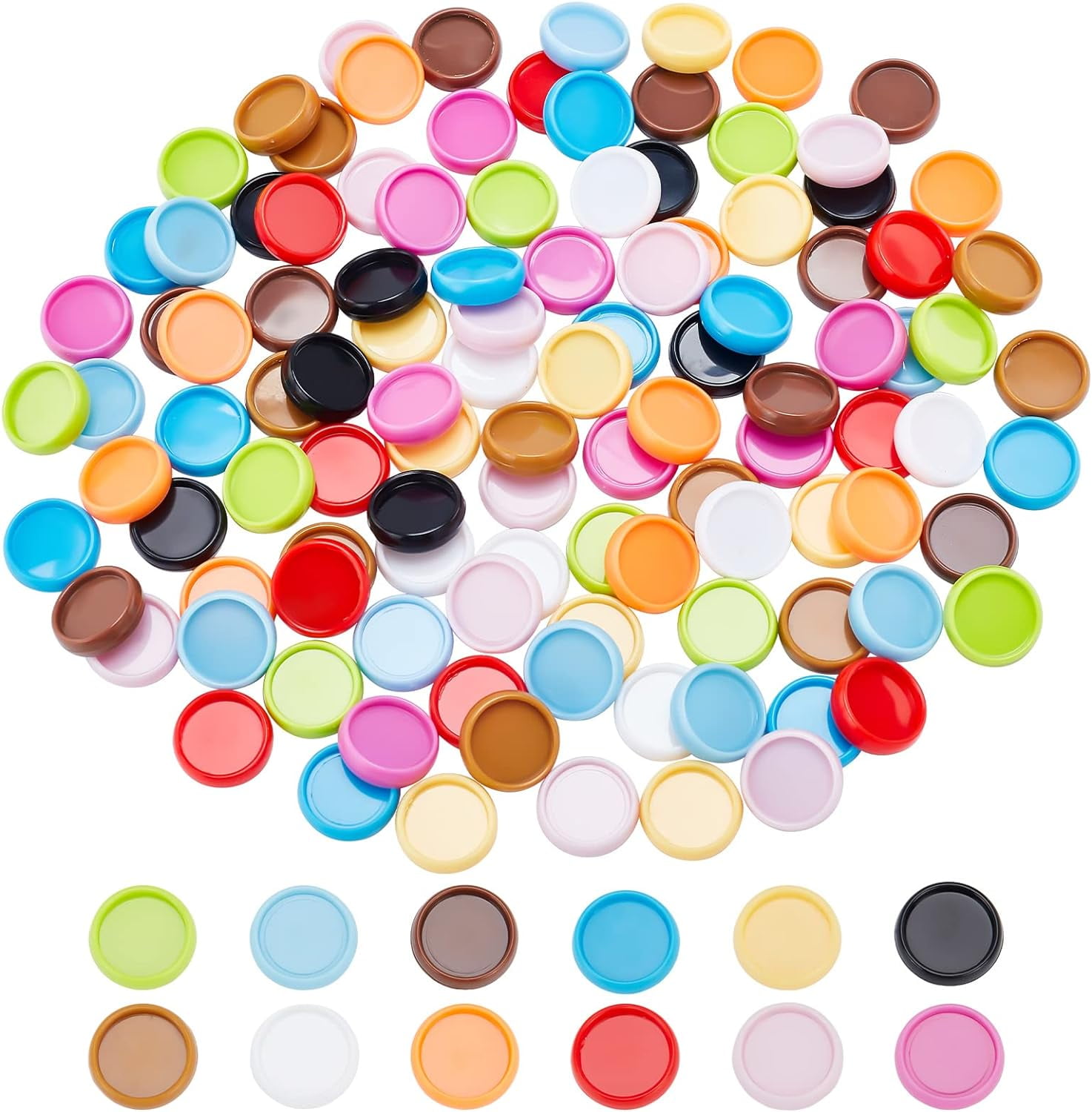 12 Colors Expansion Discs 120pcs Plastic Book Discbound Binding Discs 0 ...