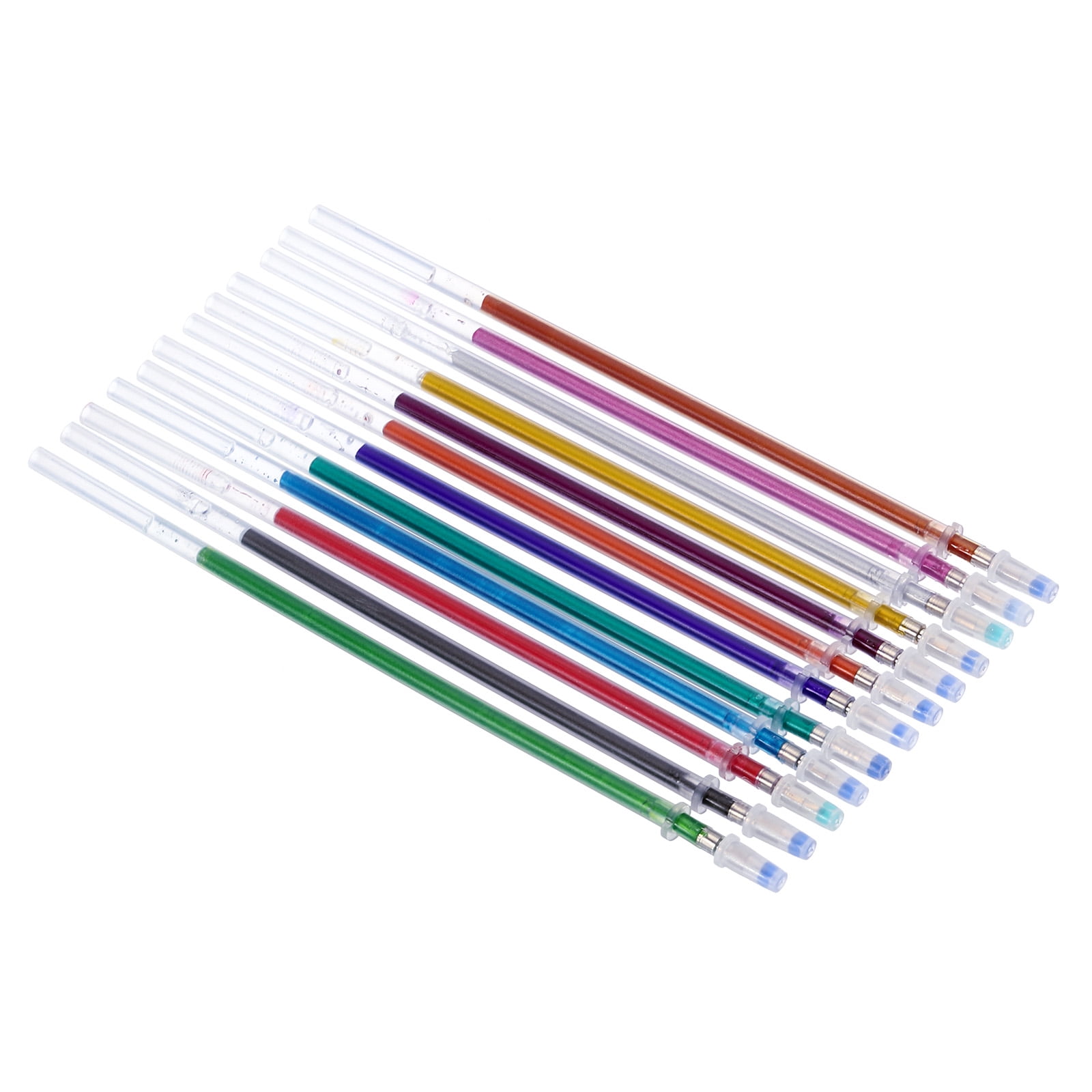 12 Colors Gel Pen Refills Metallic Coloring Pen Ink 0.8mm Drawing ...