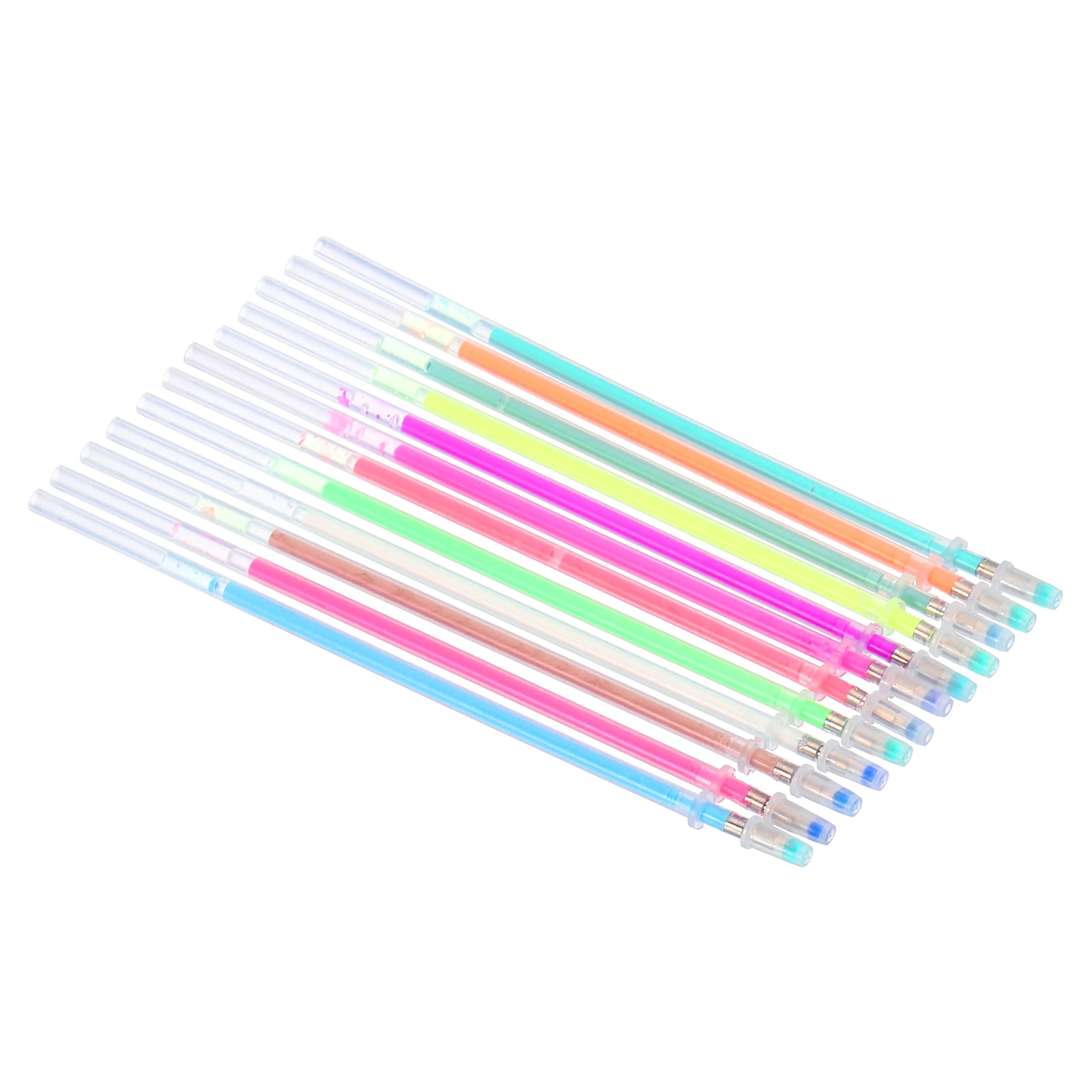 12 Colors Gel Pen Refills Pastel Coloring Pen Ink 0.8mm Drawing Refills ...