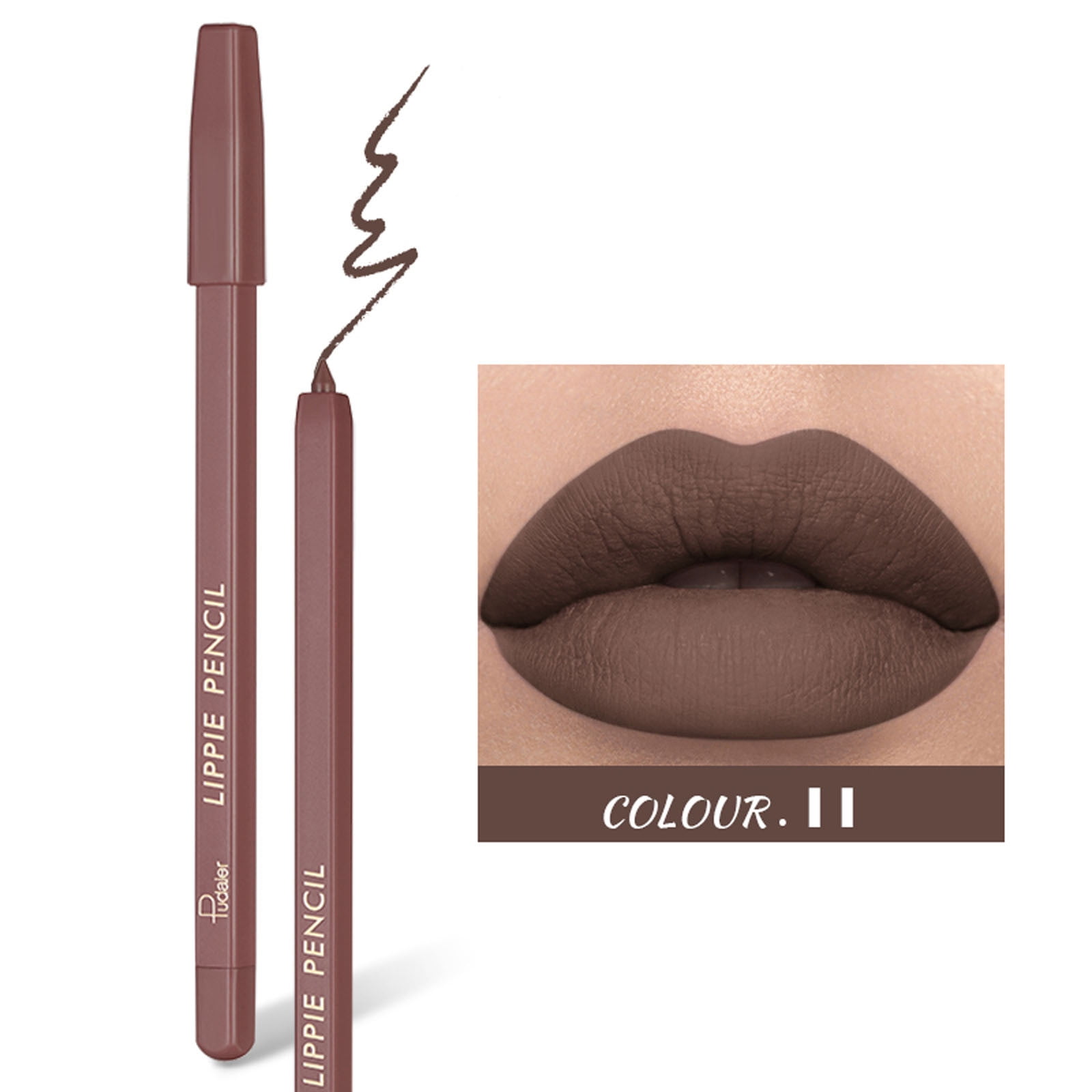 12 Colors Lip Liner Pen, Long-Lasting Water-resistant, Non-fading, Easy ...