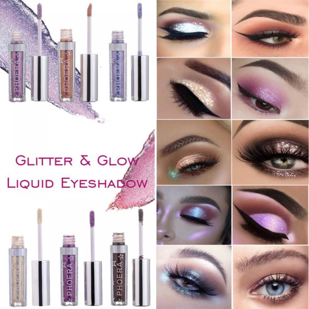 12 Colors Long Lasting Waterproof Shining Shimmer Glitter Liquid ...