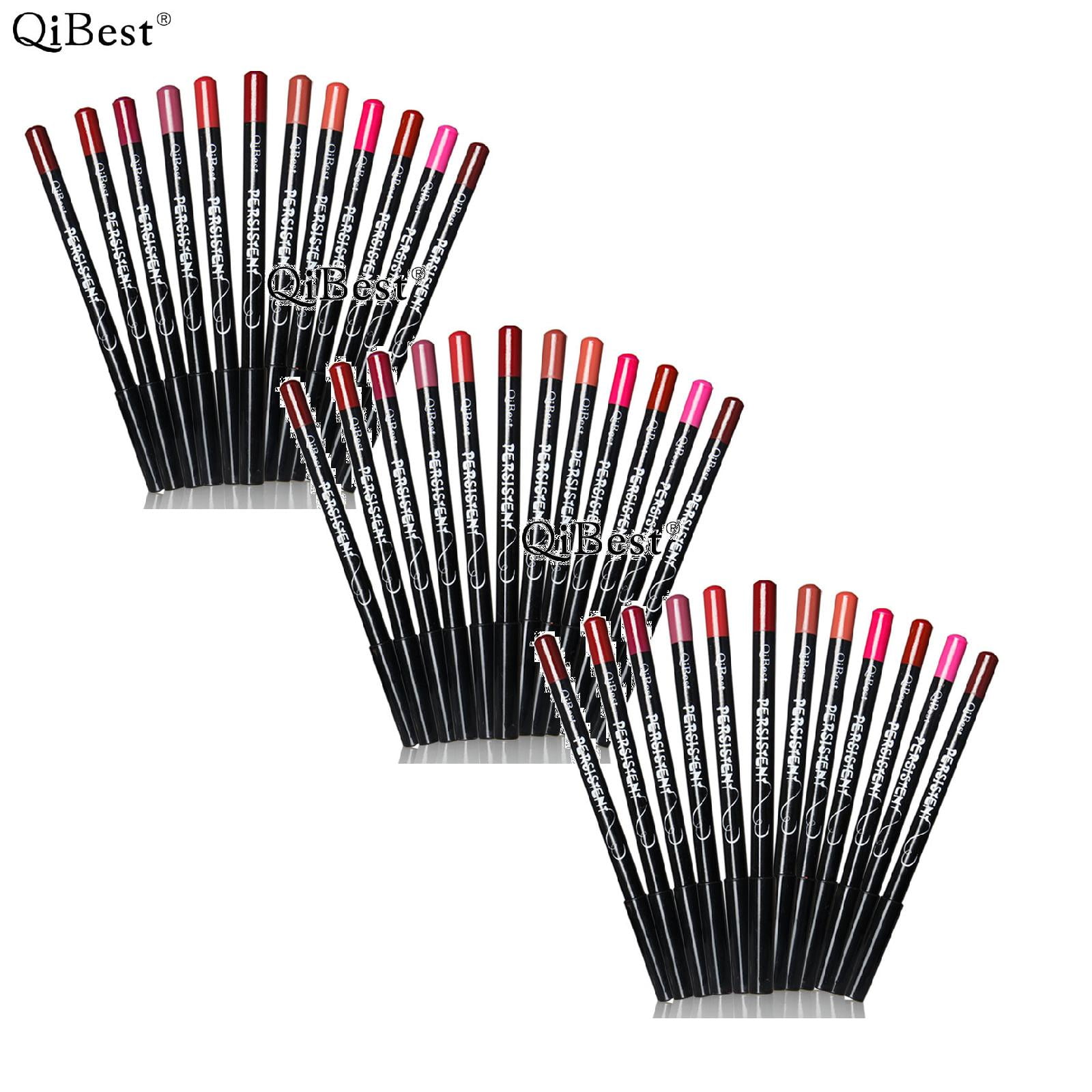 12 Colors Matte Lip Liner Set,Waterproof Smooth Lip Pencils,Long ...