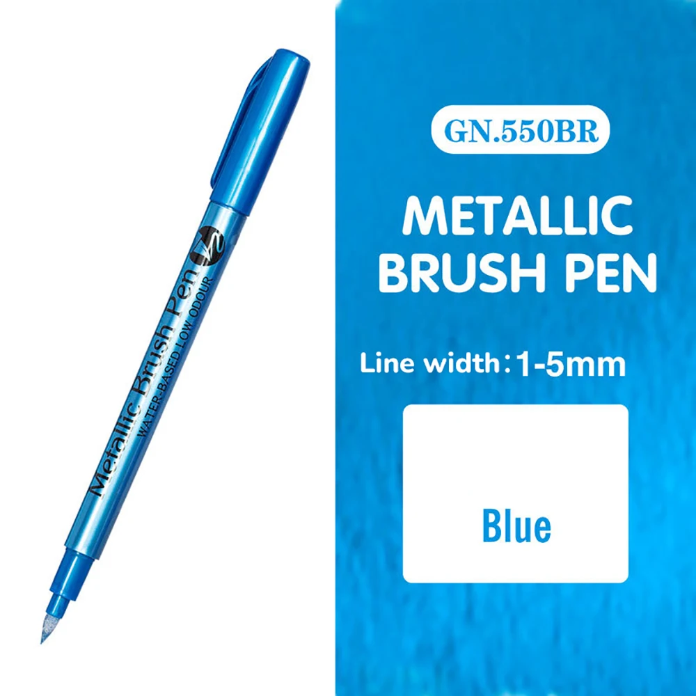 12 Colors Metallic Markers Pens colors Paint Pens for Black Paper ...