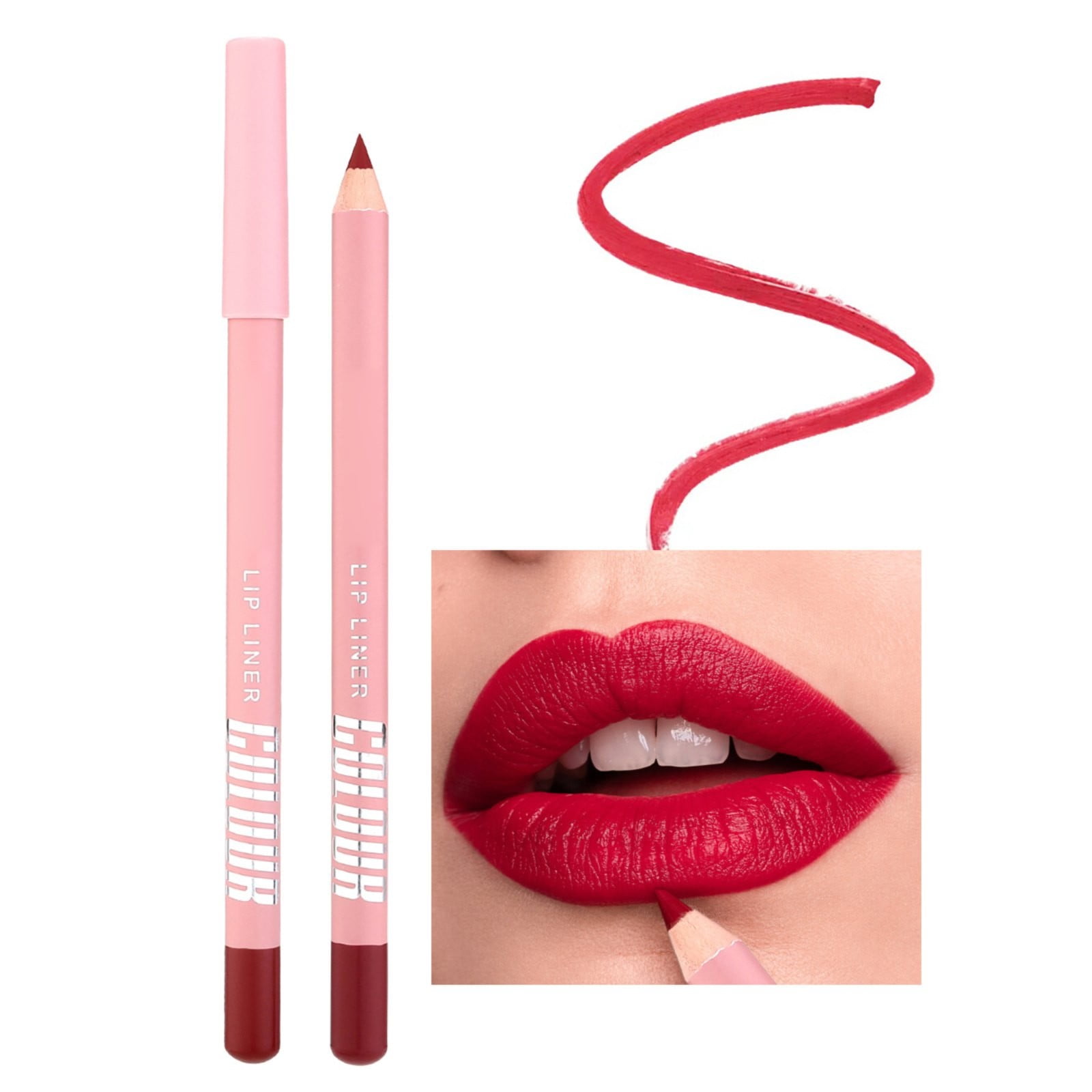 12 Colors Of Lipstick Lip Liner Outline Lip Makeup Lip Pencil Long ...