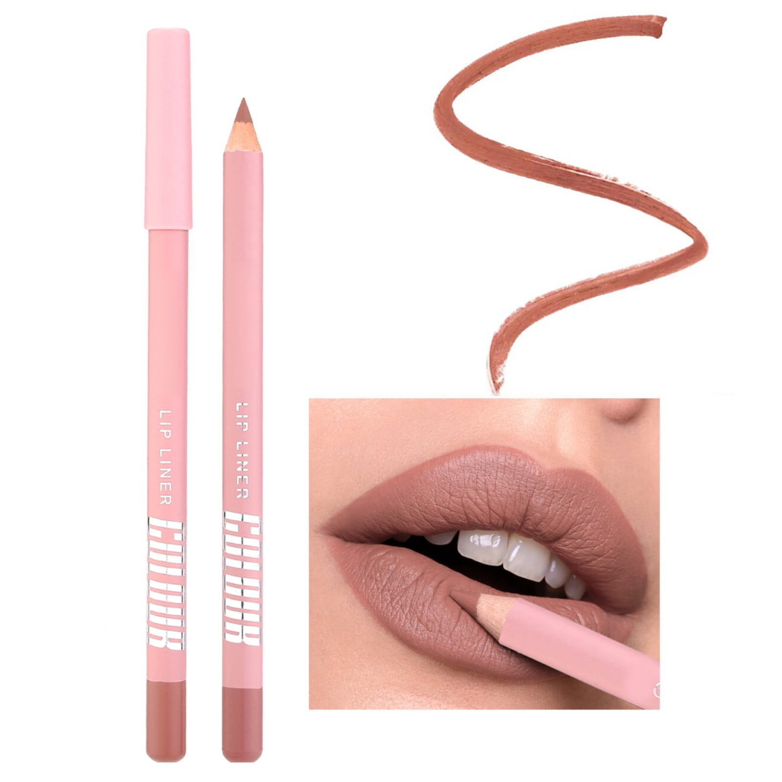 12 Colors Of Lipstick Lip Liner Outline Lip Makeup Lip Pencil Long ...