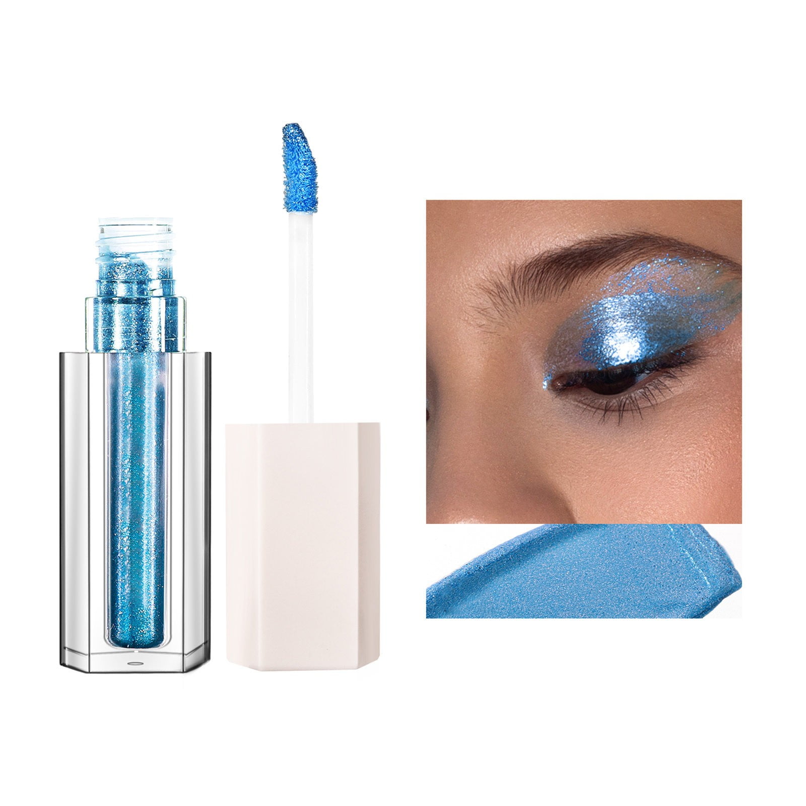 12 Colors Shine Bright Eye Shadow Pearlescent Polarizing Brightening ...