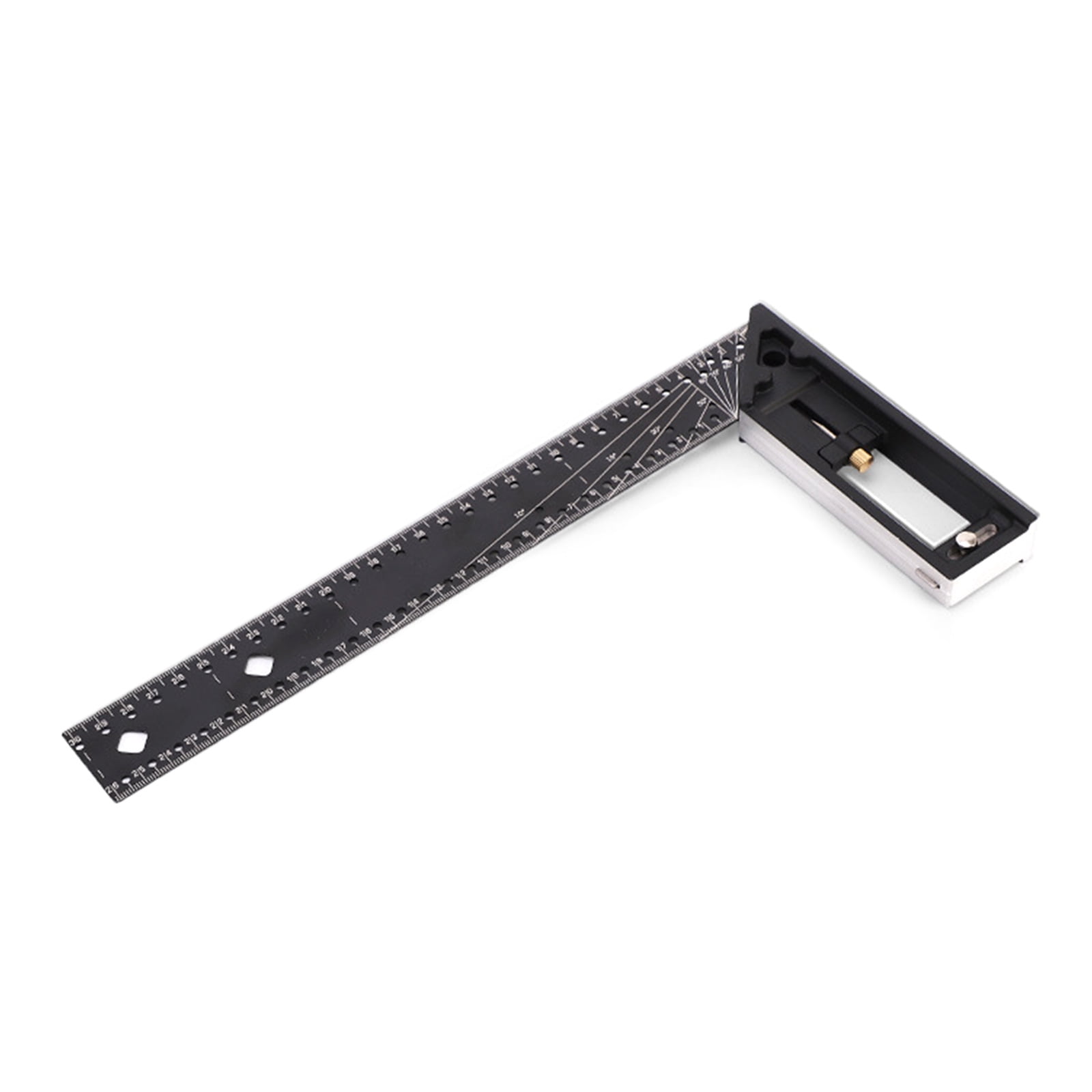 12" Combination Frame Square Ruler for Measuring Scribing Drawing 30-90 ...