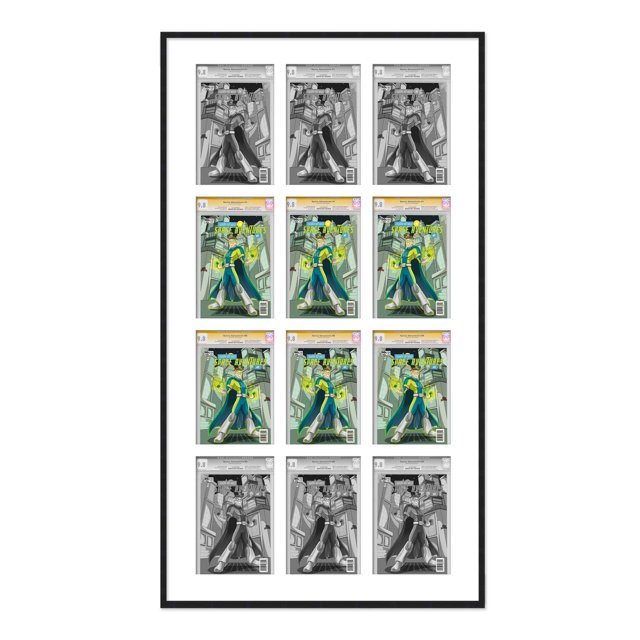 12 Comic Book Frame Black Collage Comic Book Frame with White Mat to ...