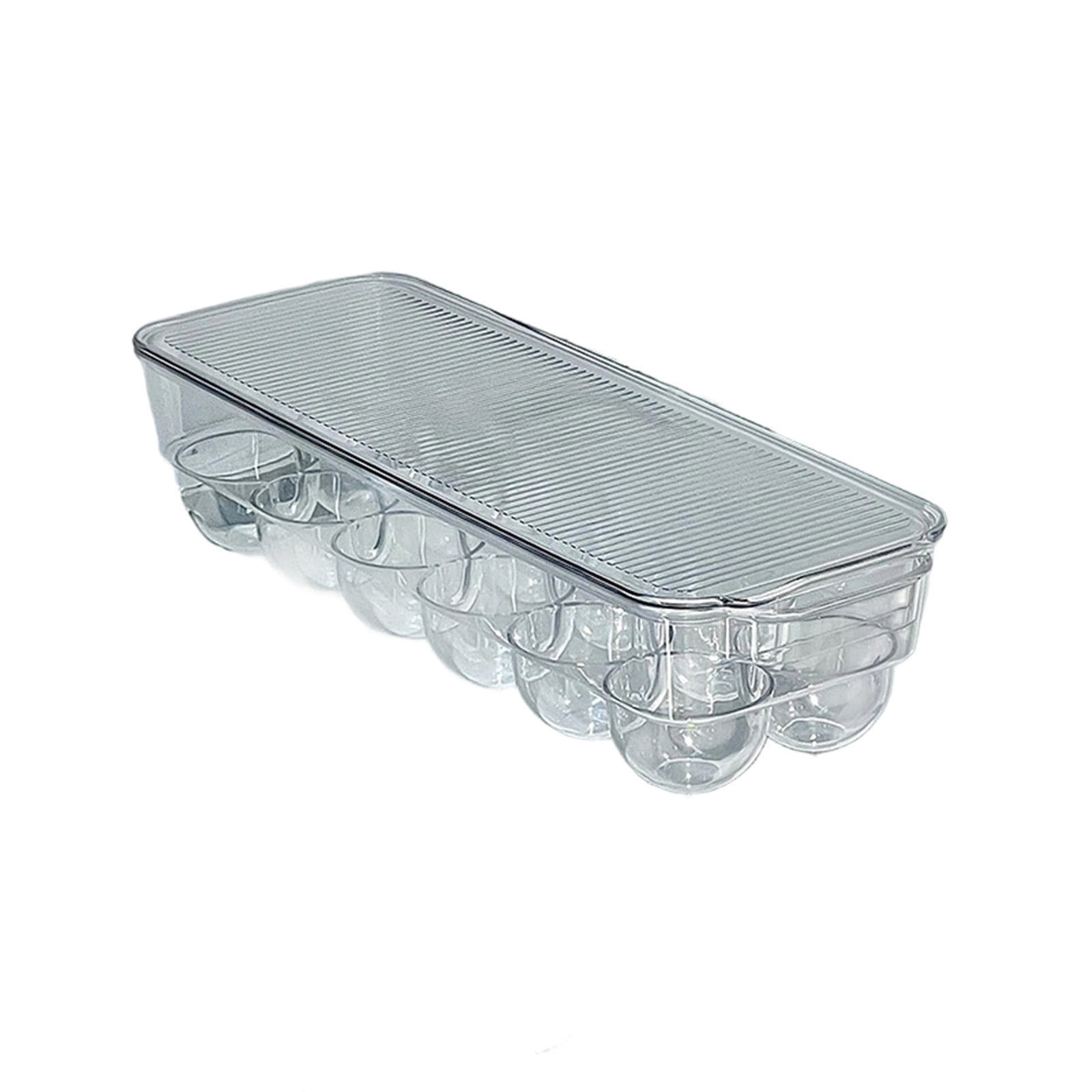 12-Compartment Egg Carton Refrigerator Storage Box, Egg Tray and Rack ...