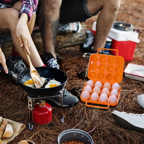 12 Compartment Outdoor Egg Carrier, Portable Shockproof With Handle ...
