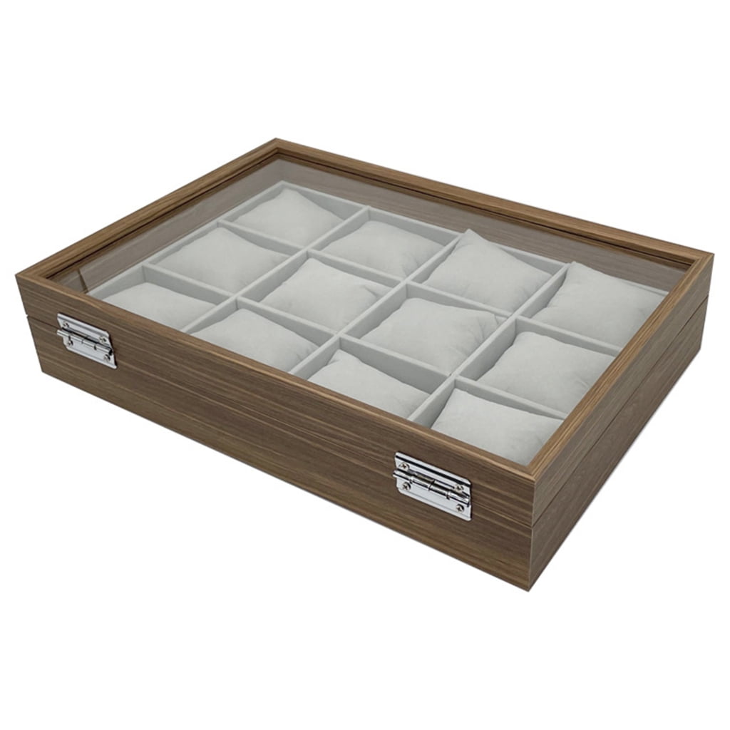 12 Compartment Watch Holder Travel Friendly Watch Protections Box Watch ...