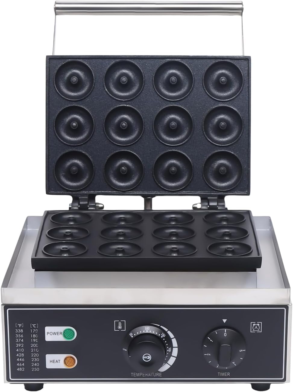 12 Compartments Electric Donut Maker Machine, Commercial Mini Donut ...