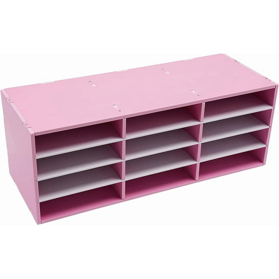 12 Compartments Literature Organizer, Countertop Mail Sorter Organizer ...