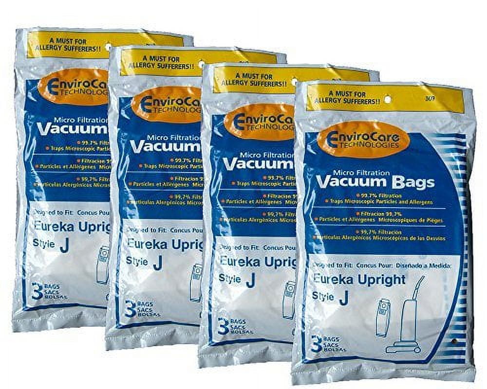 12 Compatible with Eureka Allergy Style J Vacuum Bags, Athena, Boss ...