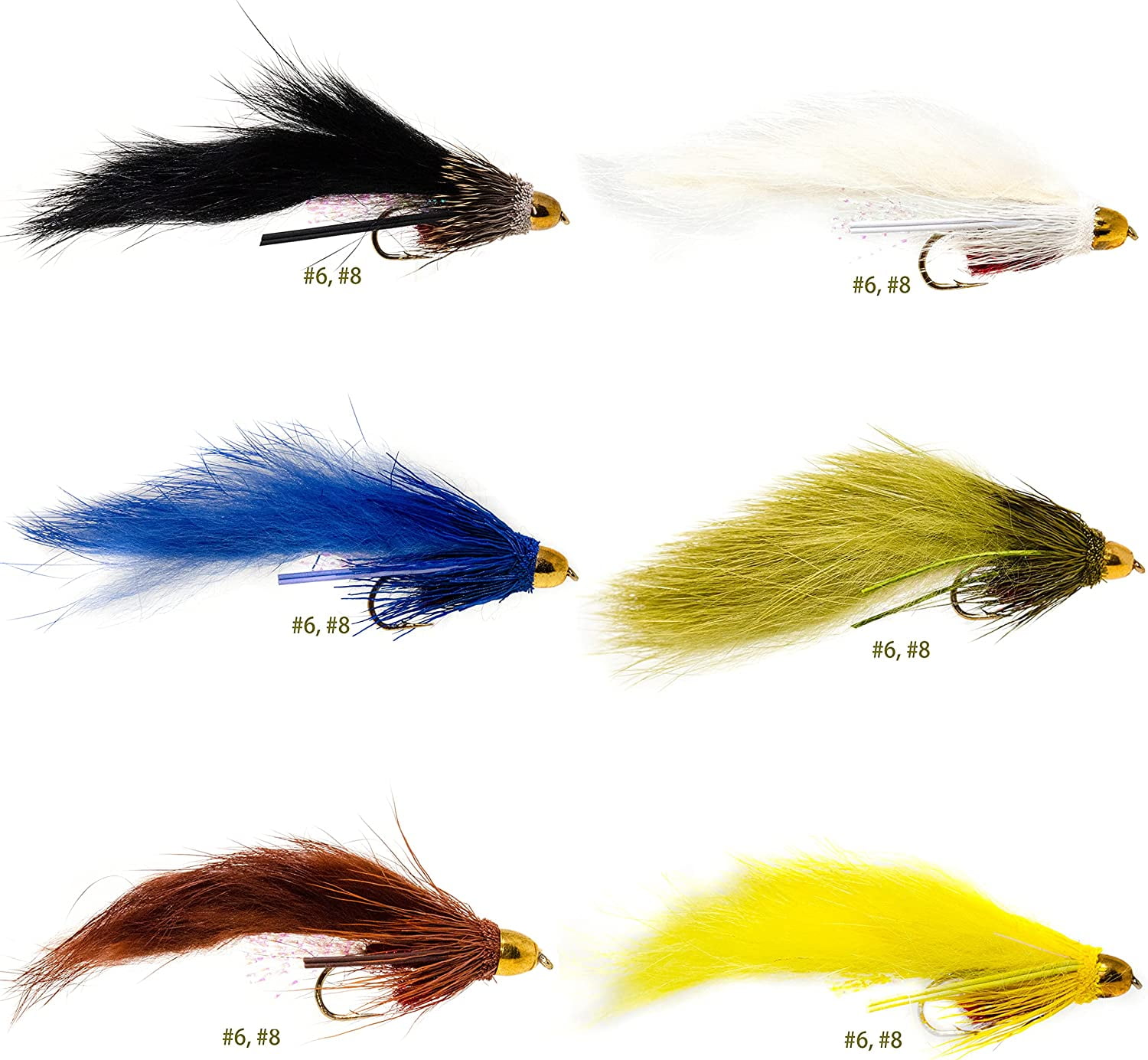 12 Conehead Bunny Muddler with Rubber Leg / Conehead Zuddler Streamer ...
