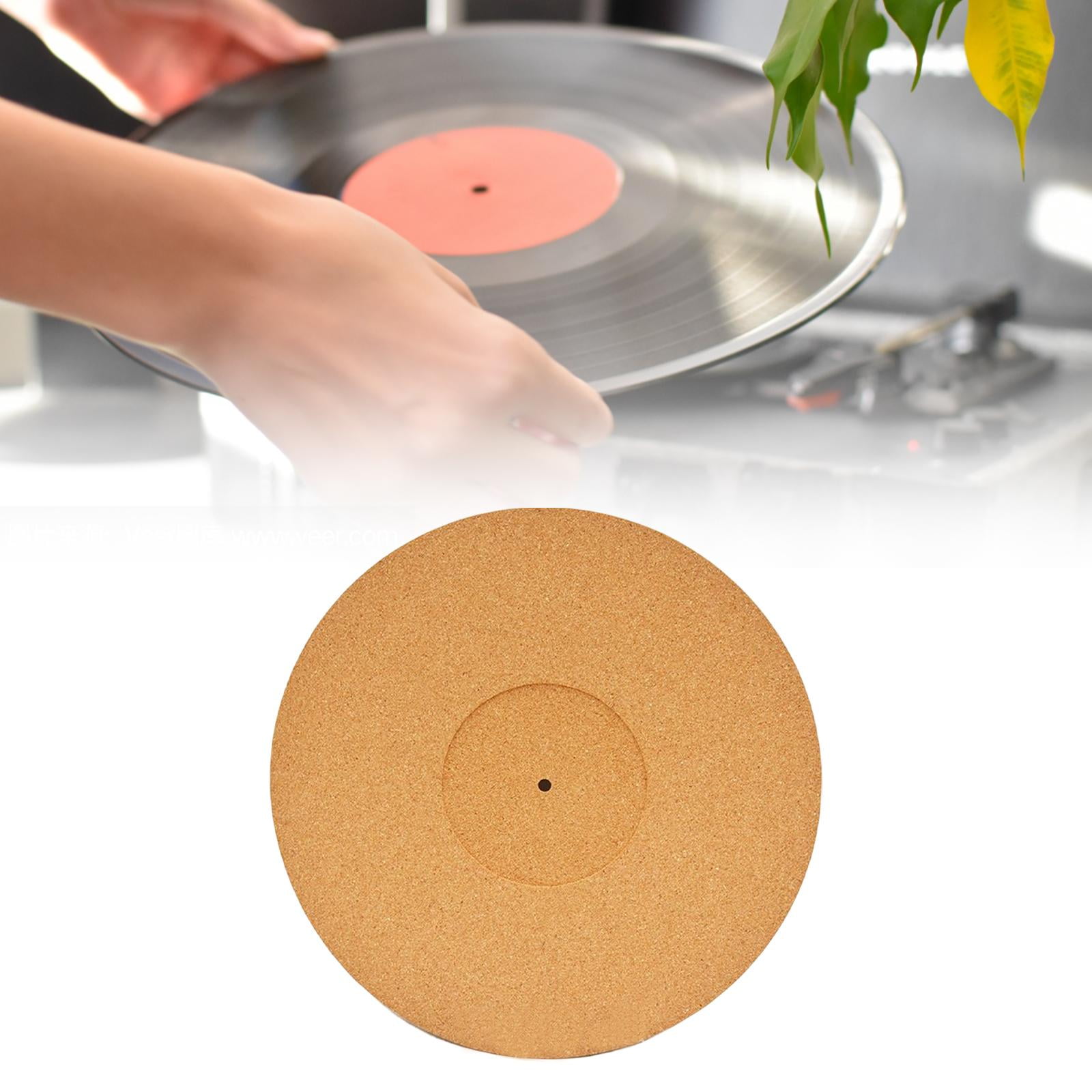 12" Cork Turntable Mat Platter Mat Help lower Noise Phonograph Mat ...