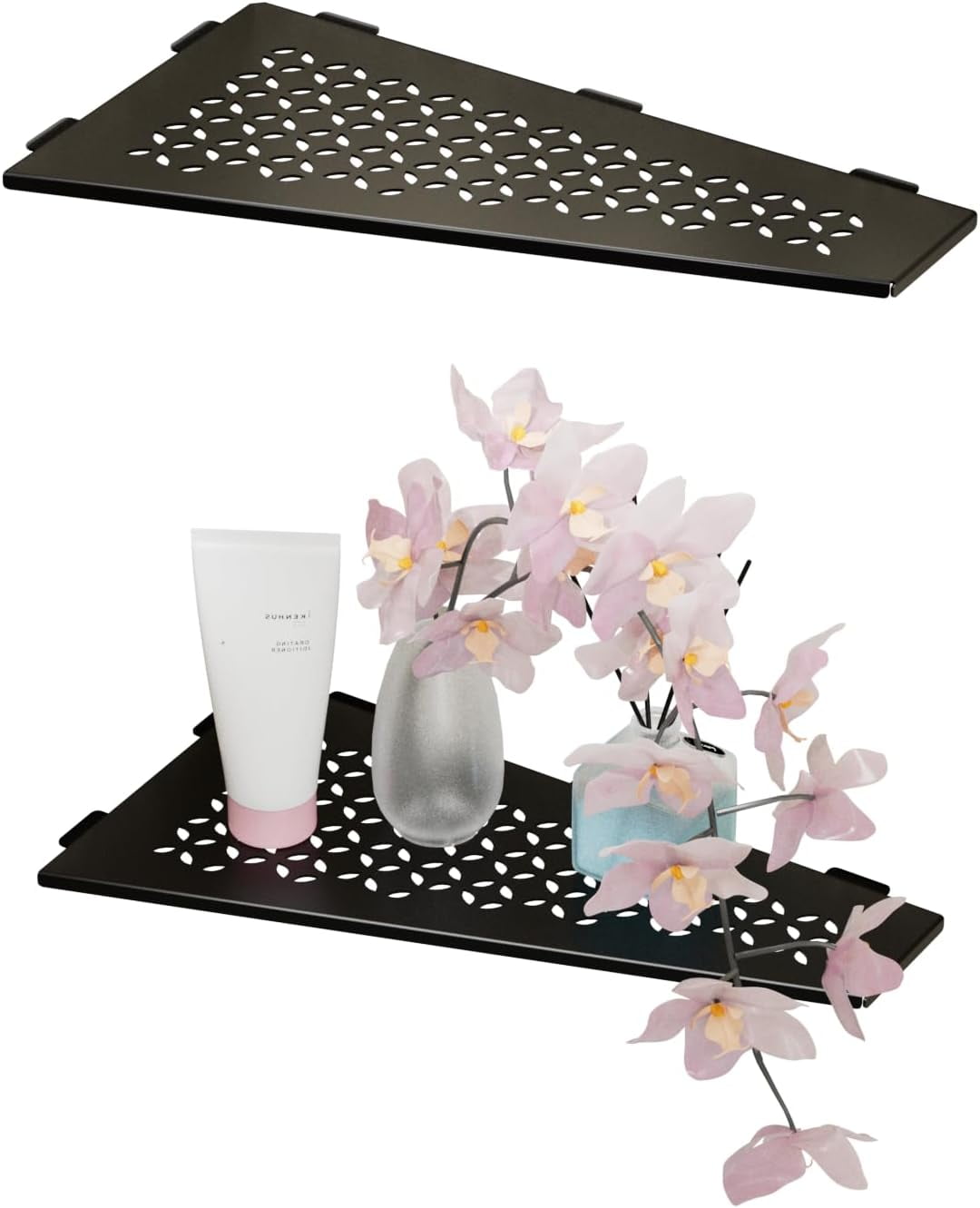 12" Corner Shower Caddy Shelves, 2 Pack Bathroom Shower Shelf for Tiled ...