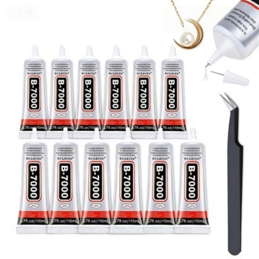 12 Count 110ml B7000 Clear Multi-Purpose Industrial Adhesive, Heavy ...