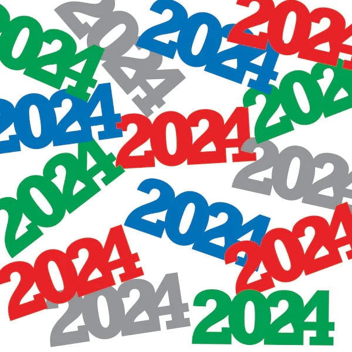 12 Count Bulk Pack 2024 Confetti Assorted Colors - Walmart.com