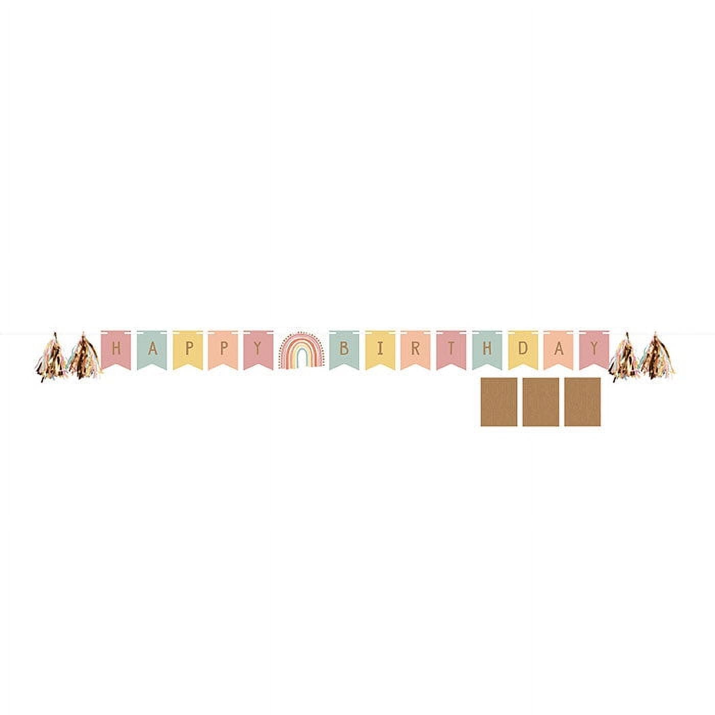 12 Count Bulk Pack Boho Rainbow Banners - Walmart.com