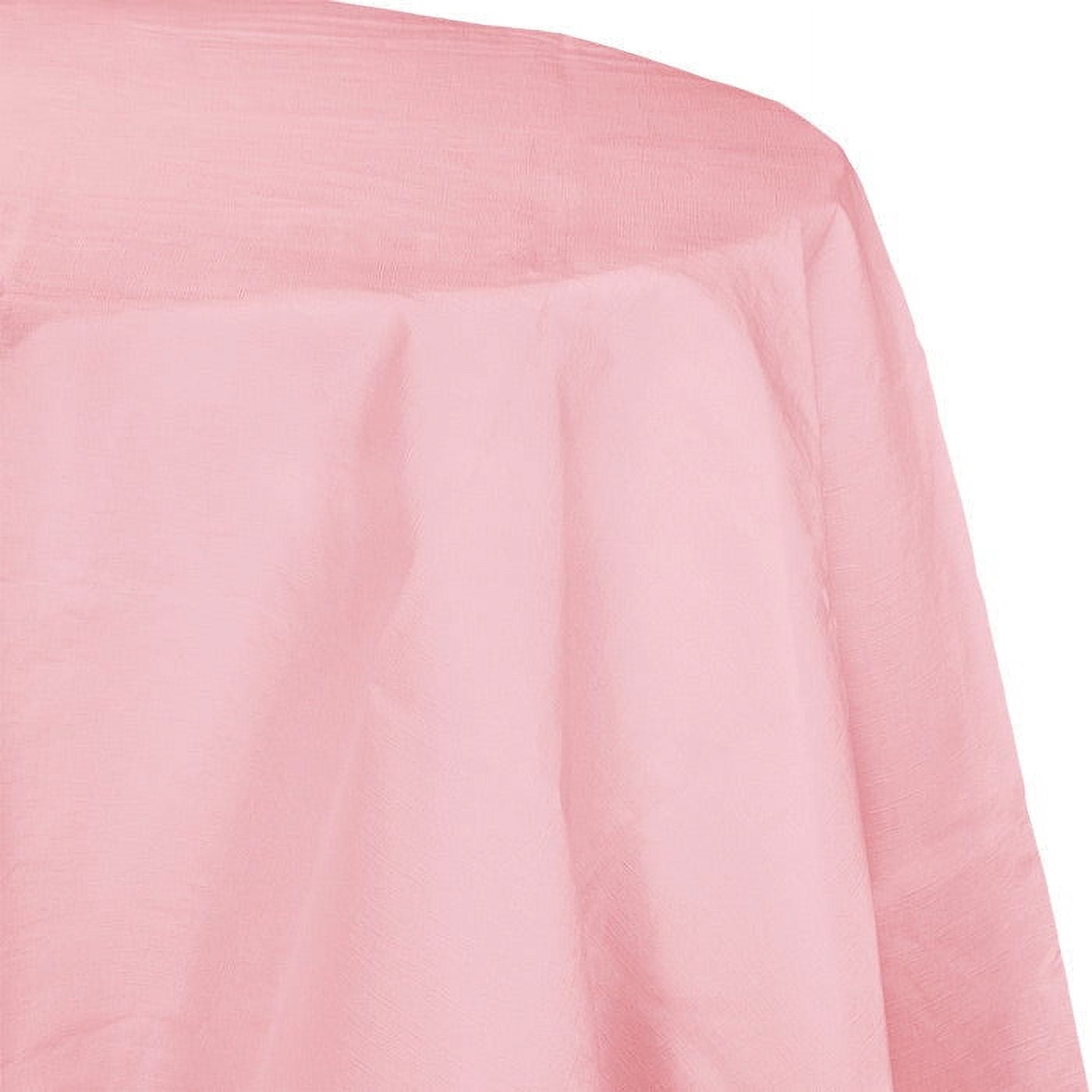 12 Count Bulk Pack Classic Pink Round Paper Table Covers 82 inch 82 ...