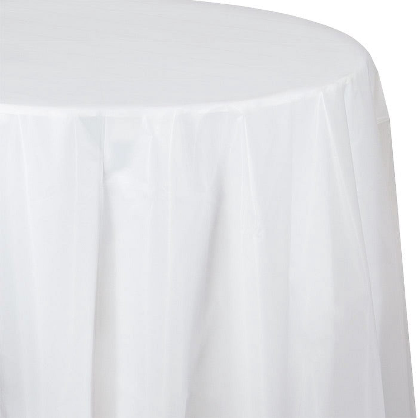 12 Count Bulk Pack Clear Round Plastic 82 inch Table Covers - Walmart.com