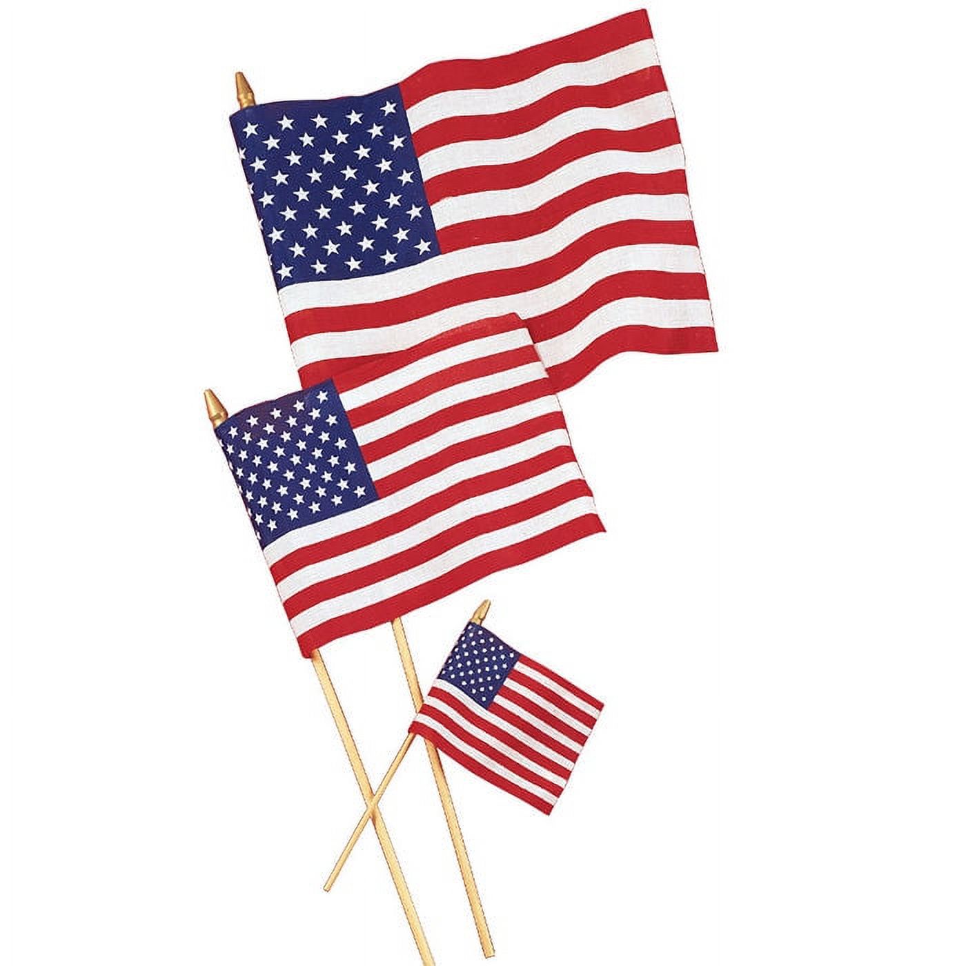 12 Count Bulk Pack Large Cloth American Flag - Walmart.com