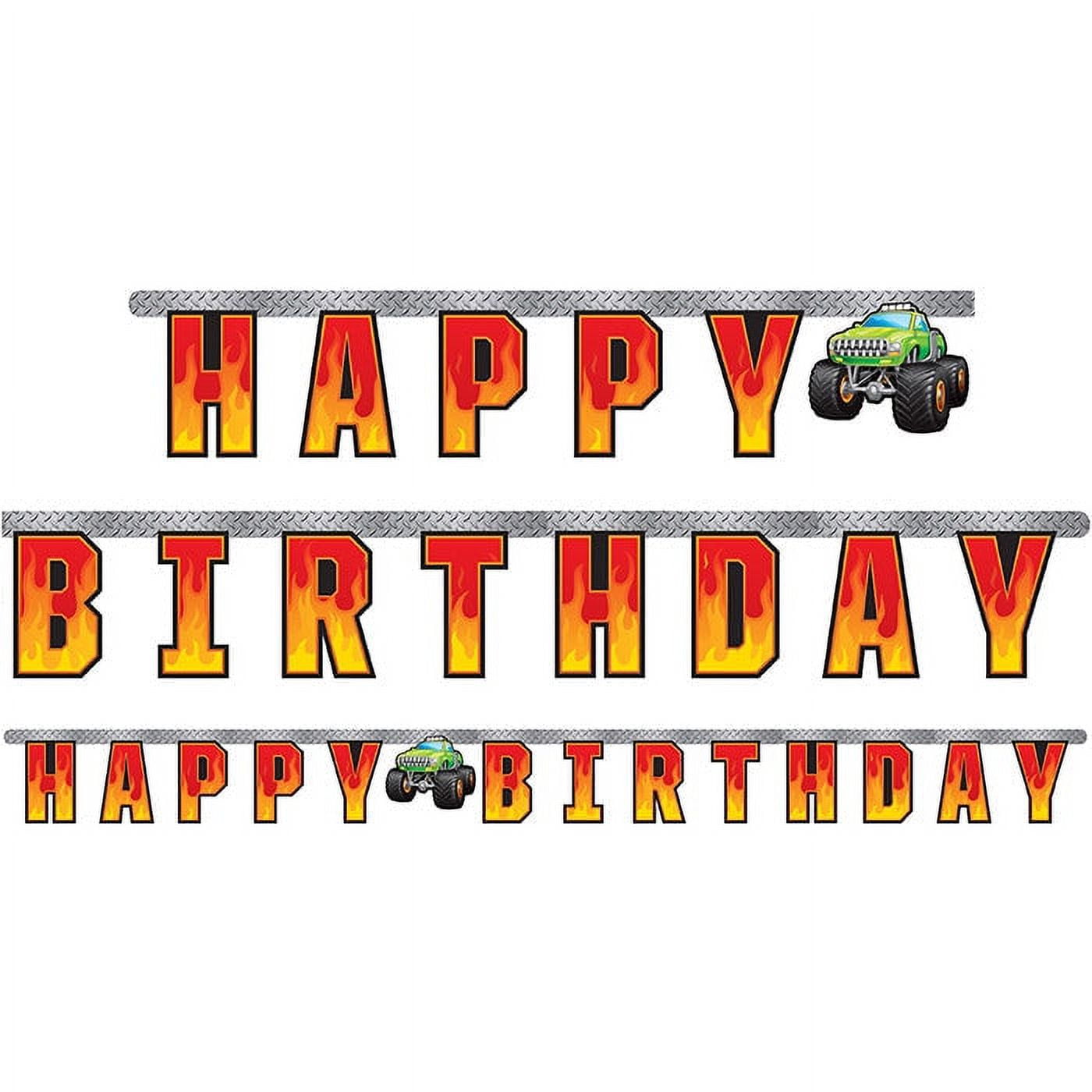 12 Count Bulk Pack Monster Truck Banners - Walmart.com