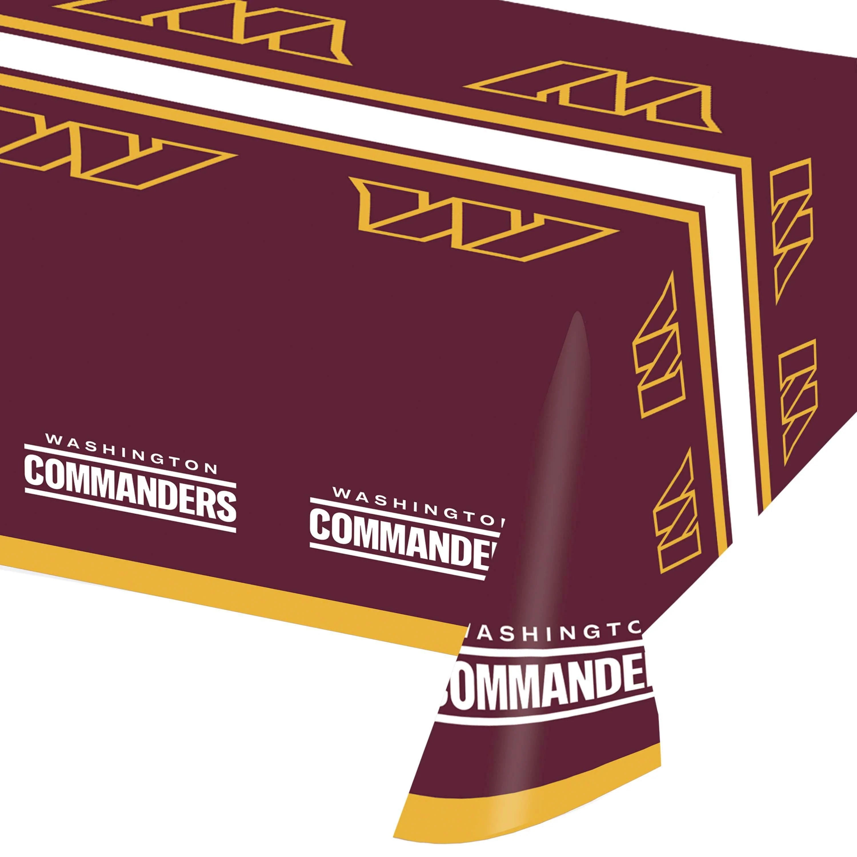 12 Count Bulk Pack Washington Commanders Plastic Tablecover - Walmart.com