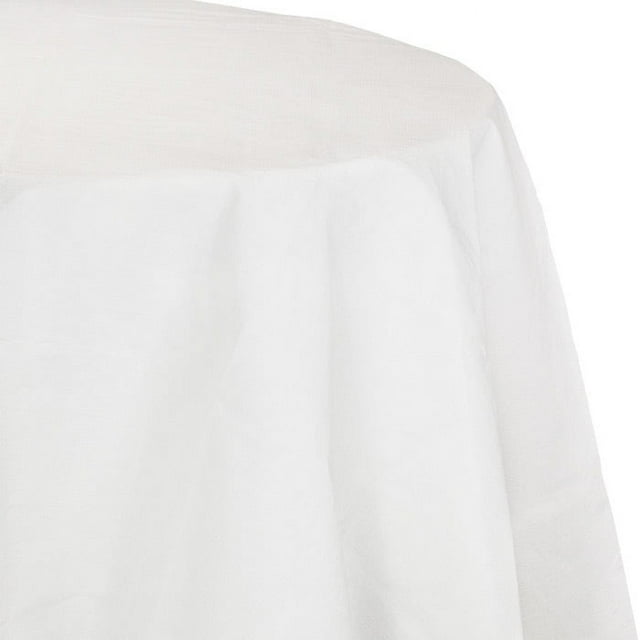 12 Count Bulk Pack White Round Paper Table Covers 82 inch - Walmart.com