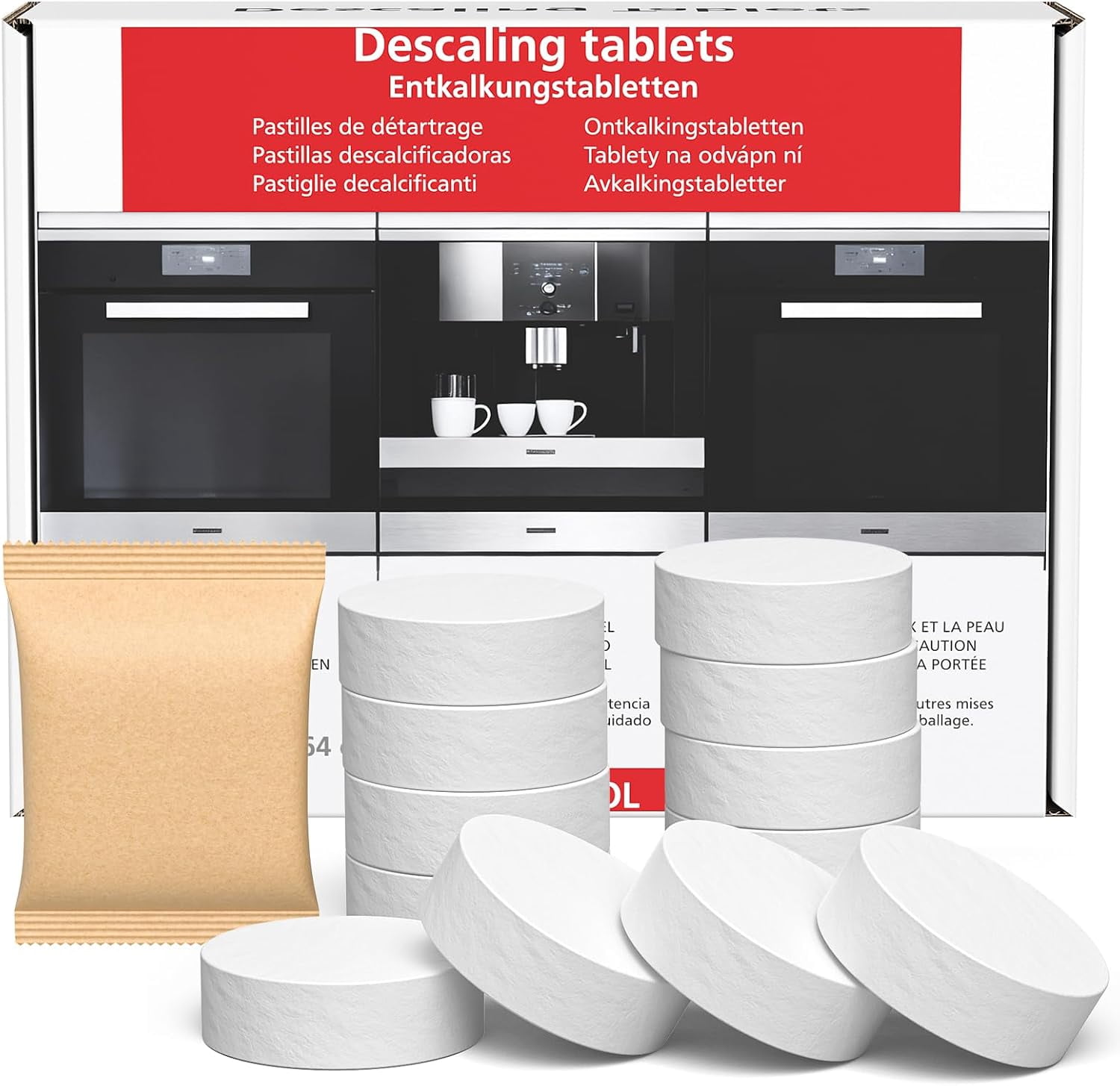 12 Count Descaling Tablets Compatible with Coffee Machines, Steam Ovens ...