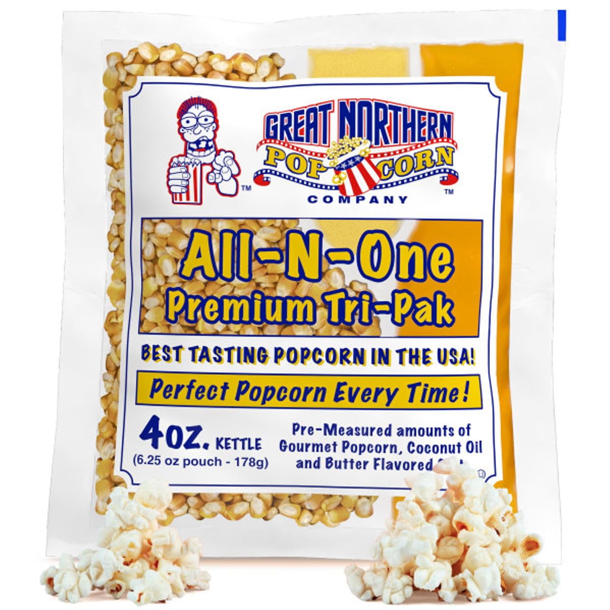 12-Count Gourmet Popcorn Kernels YYF14 Packs - Premeasured All-in-One ...
