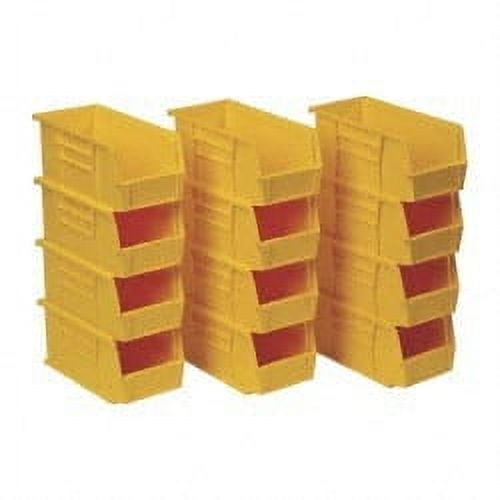 12 Count Quantum Storage QUS230 Yellow Stack & Hang Bin 5-1/2"W x 10-7/ ...