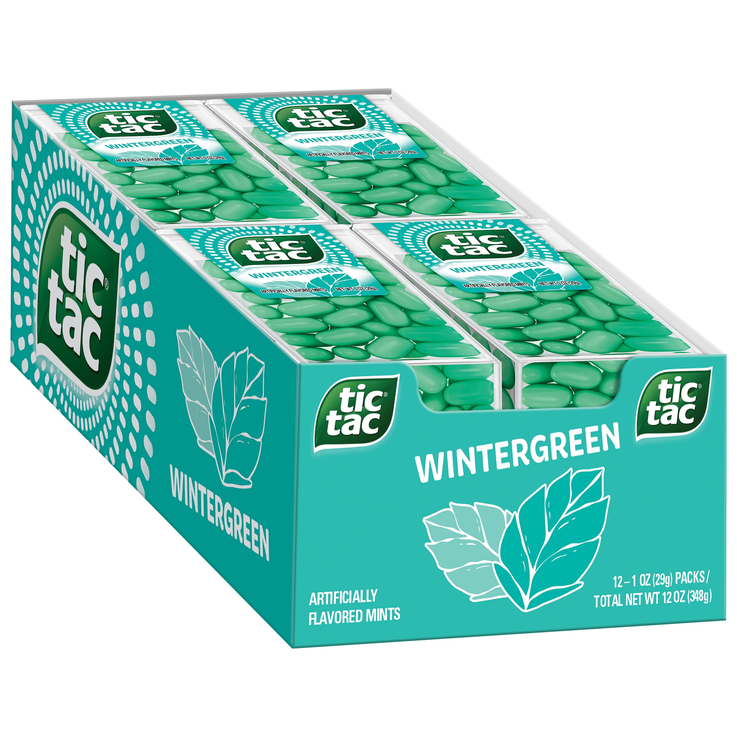 Tic Tac Wintergreen Breath Mints, 12 Count, 1 oz Packs, On-The-Go ...
