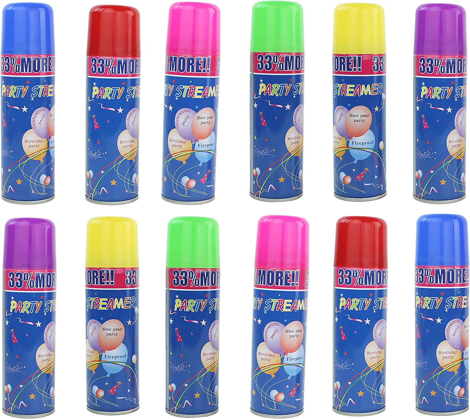 12 Count of Party String Cans - Walmart.com