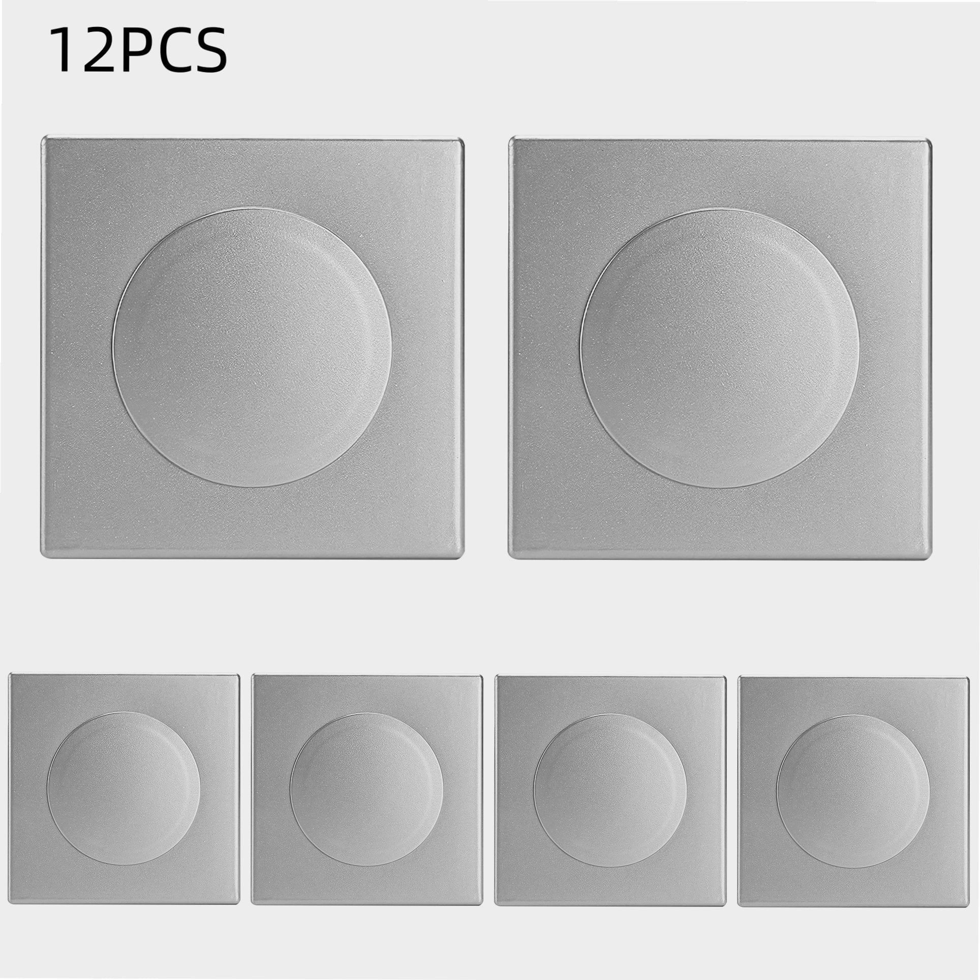 12 Counts ABS Wall Split Flange Covers with Self-Adhesive Tape, Wall ...